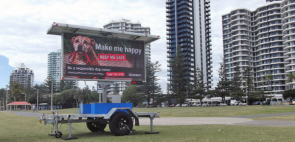 Solar Ad Trailer | Relocatable Billboards | Gold Coast